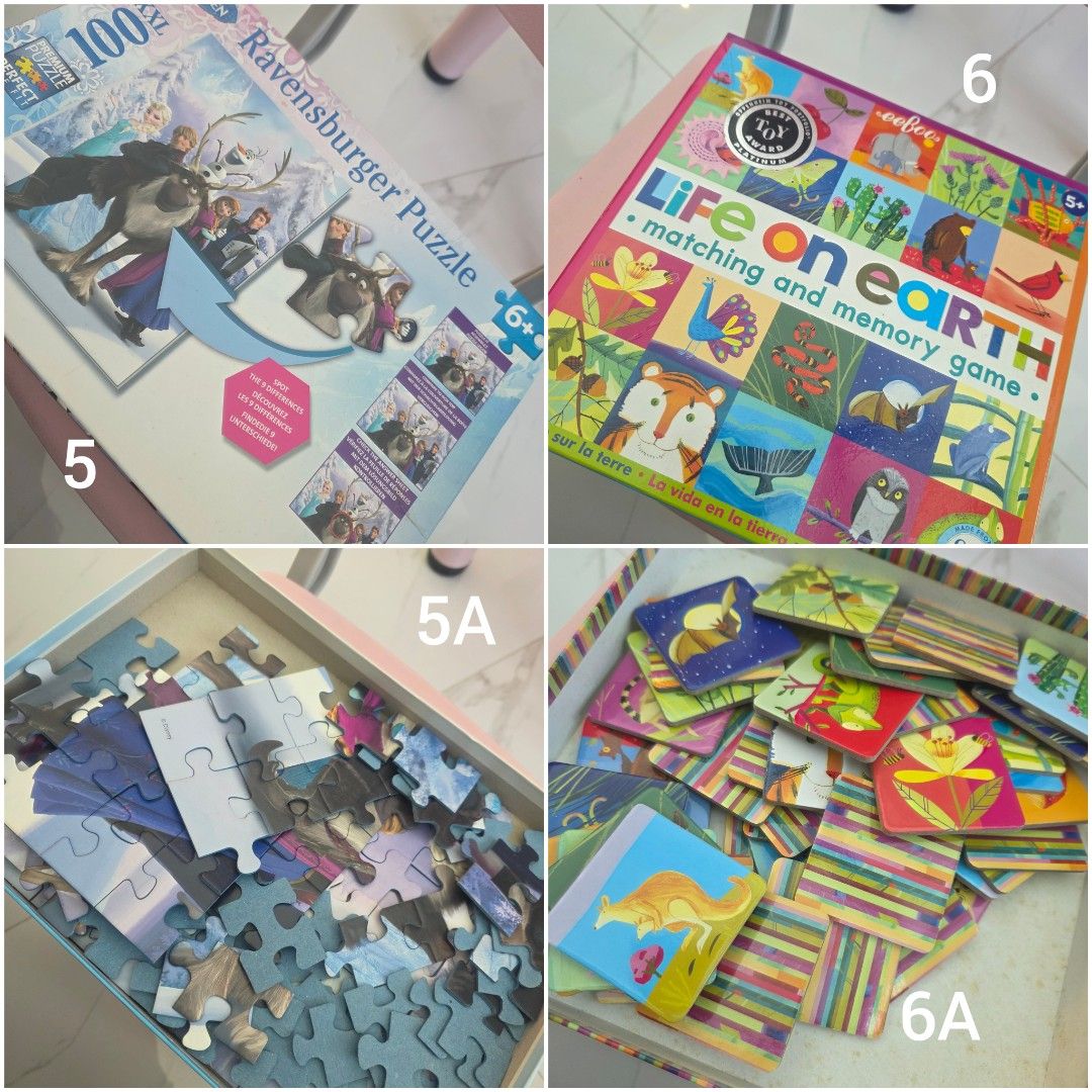 Puzzles and Memory game, Hobbies & Toys, Toys & Games on Carousell