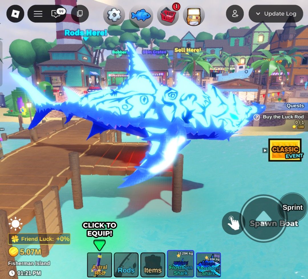 Roblox | FISH IT | Frostborn Midnight, Video Gaming, Gaming Accessories ...