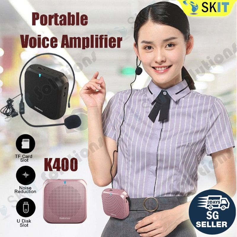 Rolton K400 Mini Bluetooth Loudspeaker Voice Amplifier w/ Mic USB ...