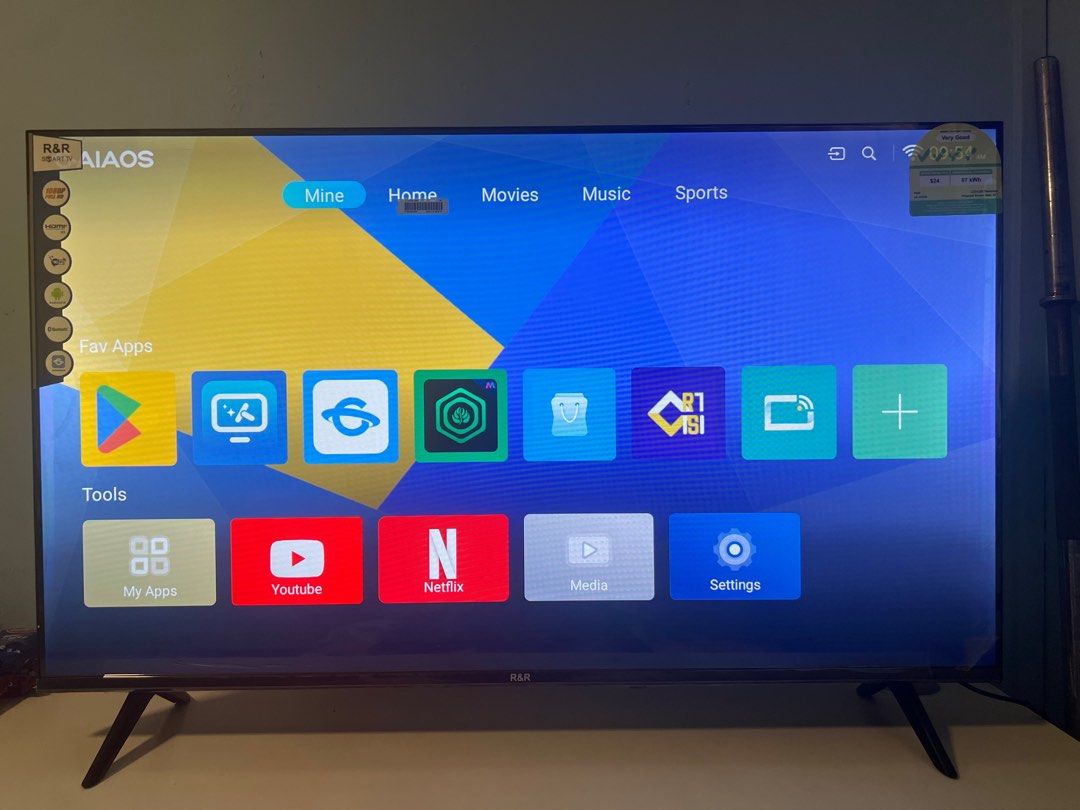 R&R 43" Full HD Smart LED TV LE-4310G, TV & Home Appliances, TV ...