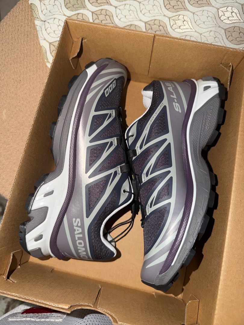 Salomon XT-6 Nine Iron Excalibur Plum Perfect, Women's Fashion ...