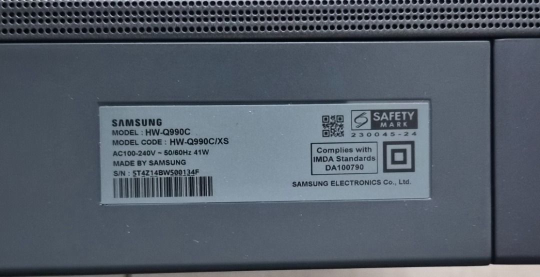Samsung HW-Q990C Soundbar System - Excellent Condition, Audio ...