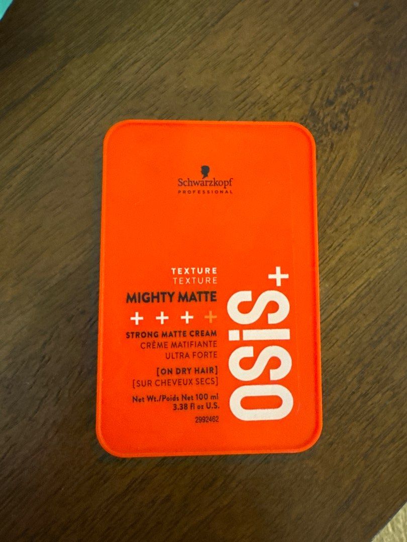 Schwarzkopf Osis+ Mighty Matte Strong Matte Cream, Beauty & Personal ...