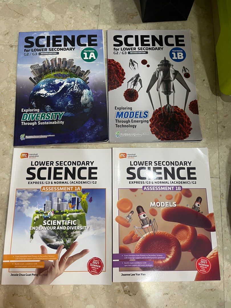 Secondary 1 School Science Textbook & Assessment Book 1A & 1B, Hobbies ...