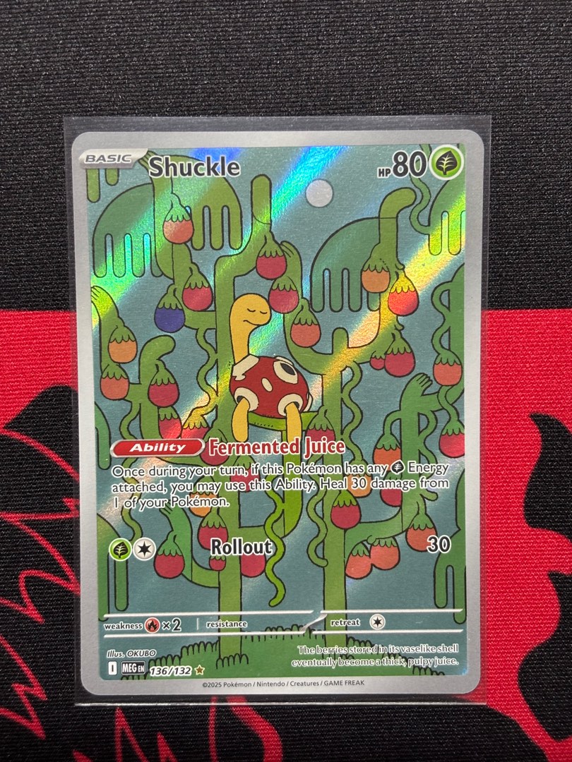 Shuckle - 136/132 - ME01: Mega Evolution (MEG) Pokemon Illustration ...
