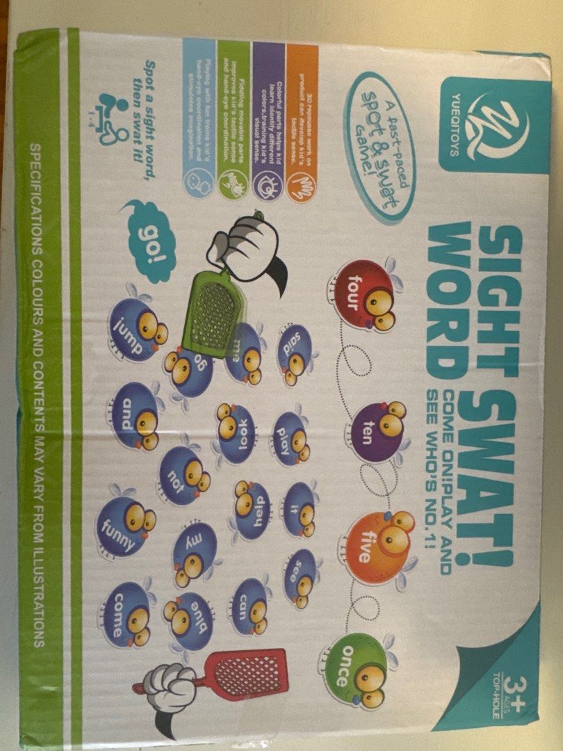 Sight Swat Word Game, Hobbies & Toys, Toys & Games on Carousell