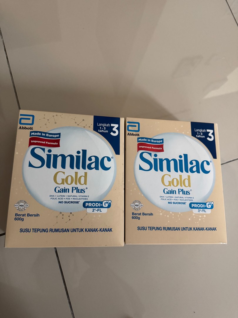 Similac Gold Gain Plus Stage 3 (600g), Babies & Kids, Nursing & Feeding ...