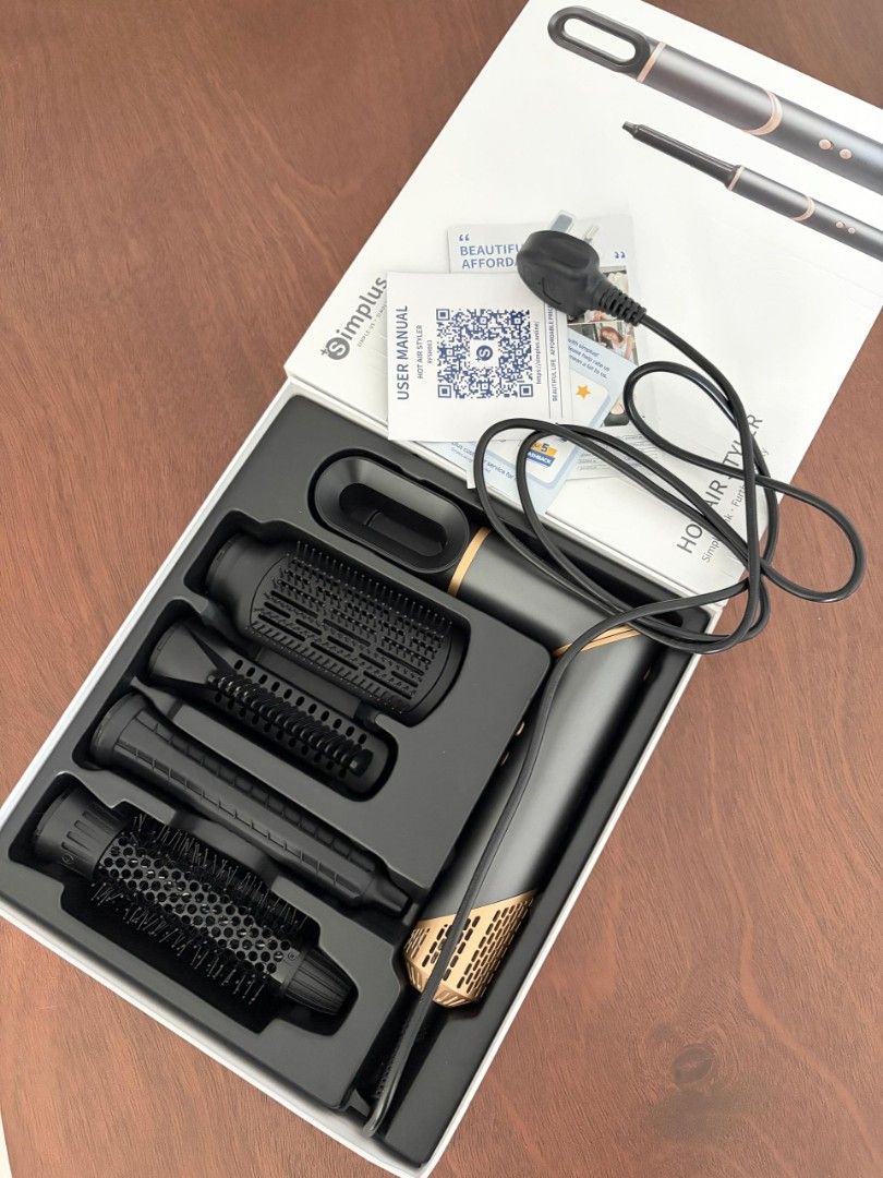 SIMPLUS 5 in 1 Hair Air Brush, Beauty & Personal Care, Hair on Carousell