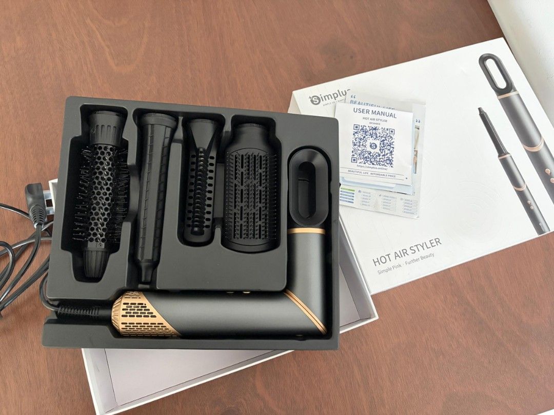 SIMPLUS 5 in 1 Hair Air Brush, Beauty & Personal Care, Hair on Carousell