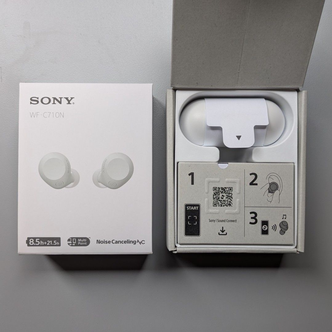 Sony WF-C710N Noise Cancelling Earbuds (White), Audio, Earphones on ...