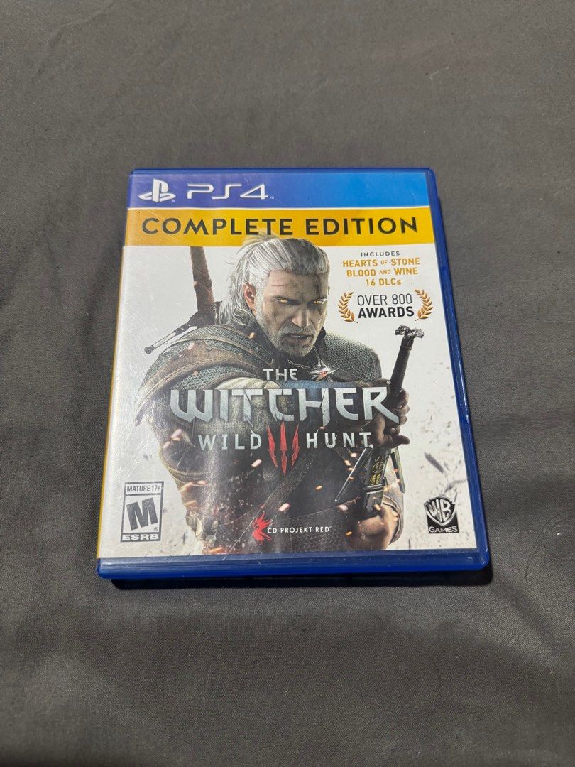 The Witcher 3: Wild Hunt - Complete Edition PS4 CD, Video Gaming, Video ...