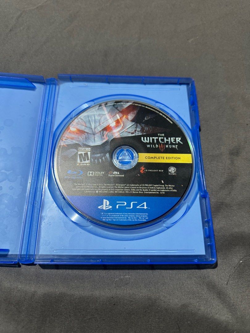 The Witcher 3: Wild Hunt - Complete Edition PS4 CD, Video Gaming, Video ...