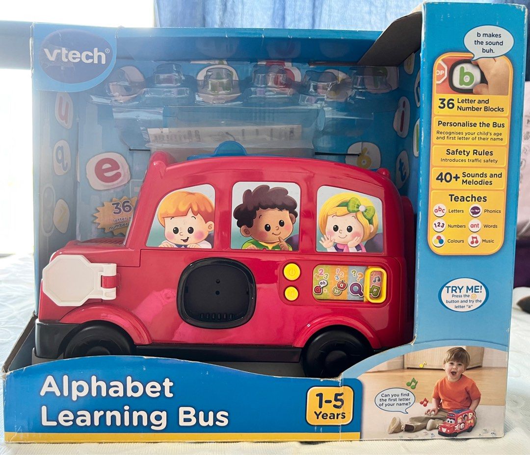 VTech Alphabet Learning Bus, Hobbies & Toys, Toys & Games on Carousell
