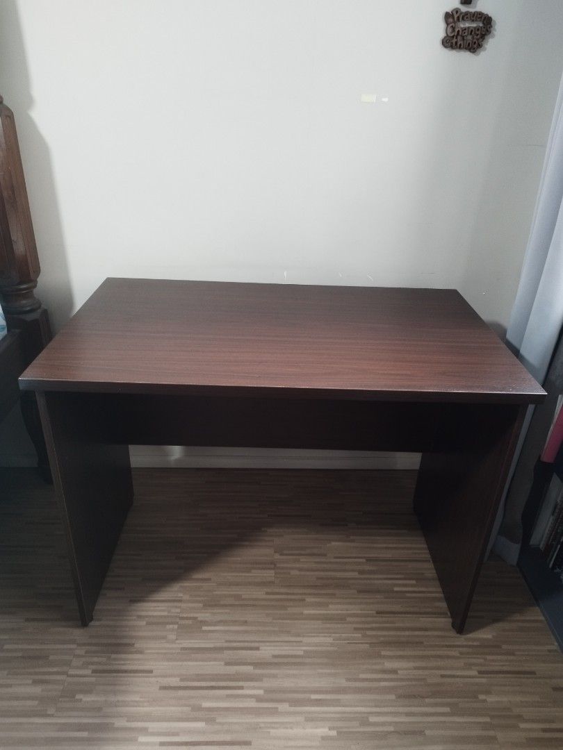 Wooden Study Desk - Dark Brown, Furniture & Home Living, Furniture ...