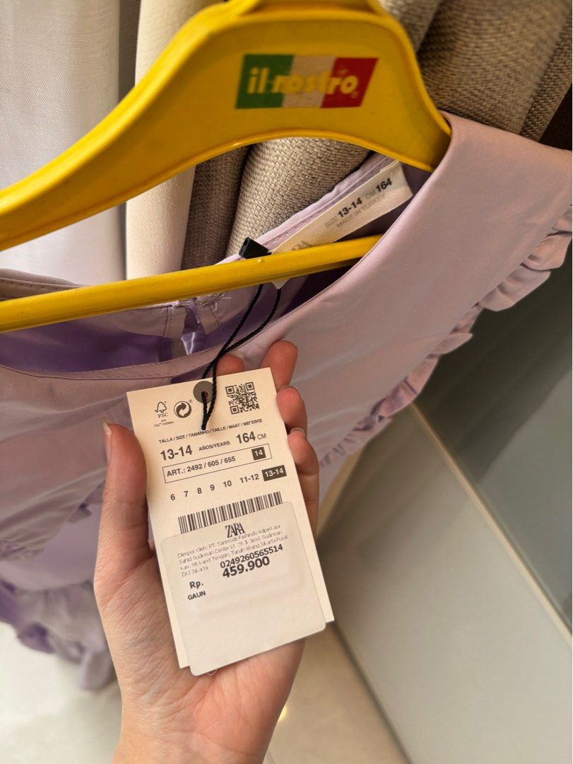 ZARA Lilac Dress, Fesyen Wanita, Pakaian Wanita, Gaun & Rok di Carousell