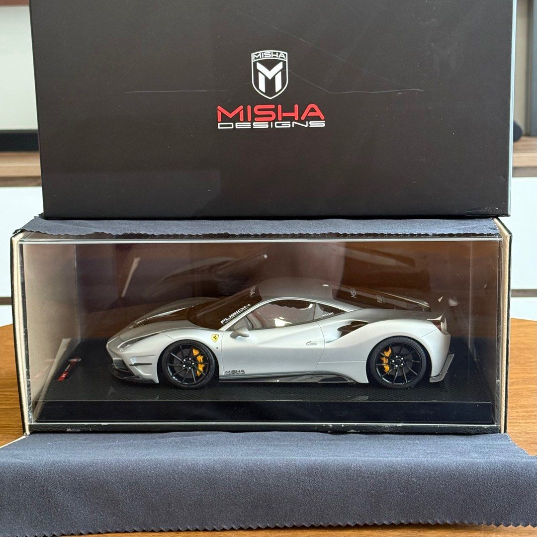 1/18 Misha Design Ferrari 488 GTB same 1:18 scale as Minichamps LCD ...