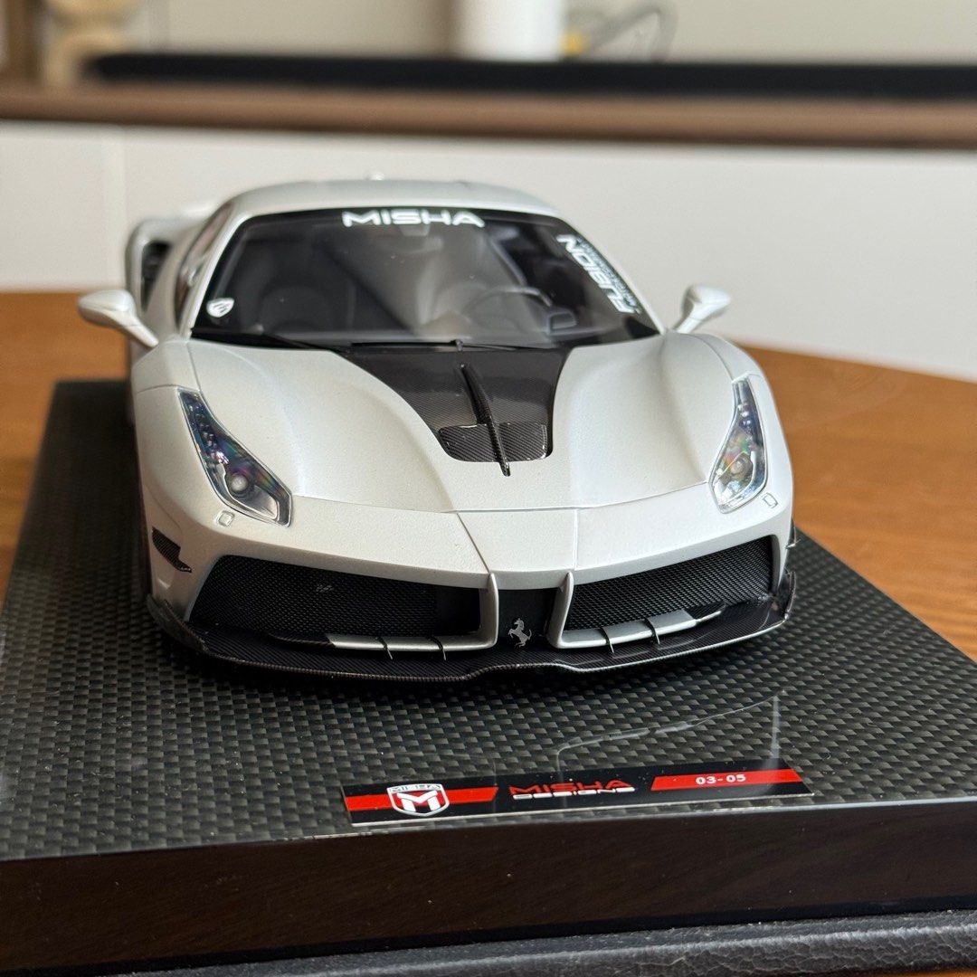 1/18 Misha Design Ferrari 488 GTB same 1:18 scale as Minichamps LCD ...