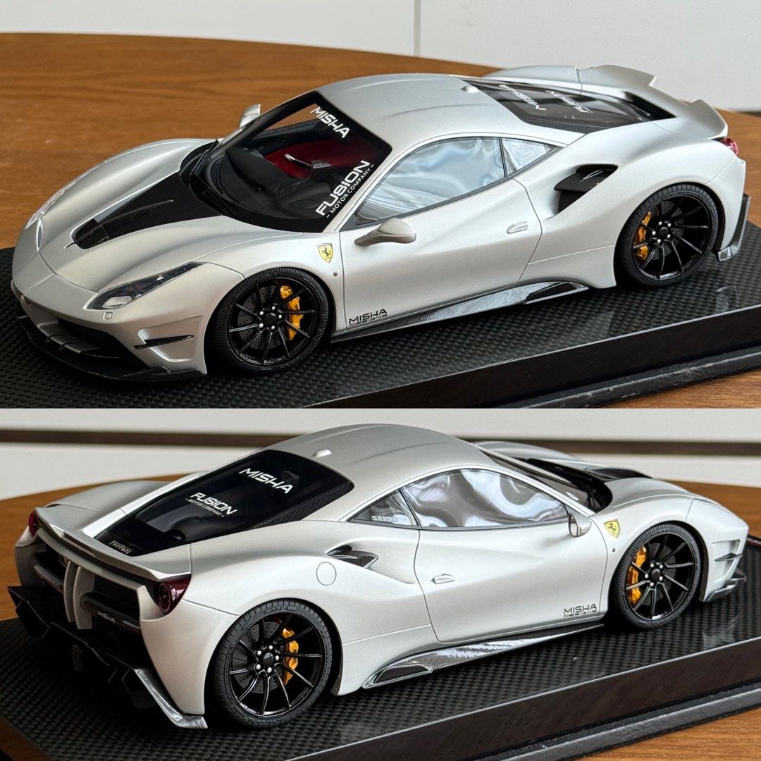 1/18 Misha Design Ferrari 488 GTB same 1:18 scale as Minichamps LCD ...