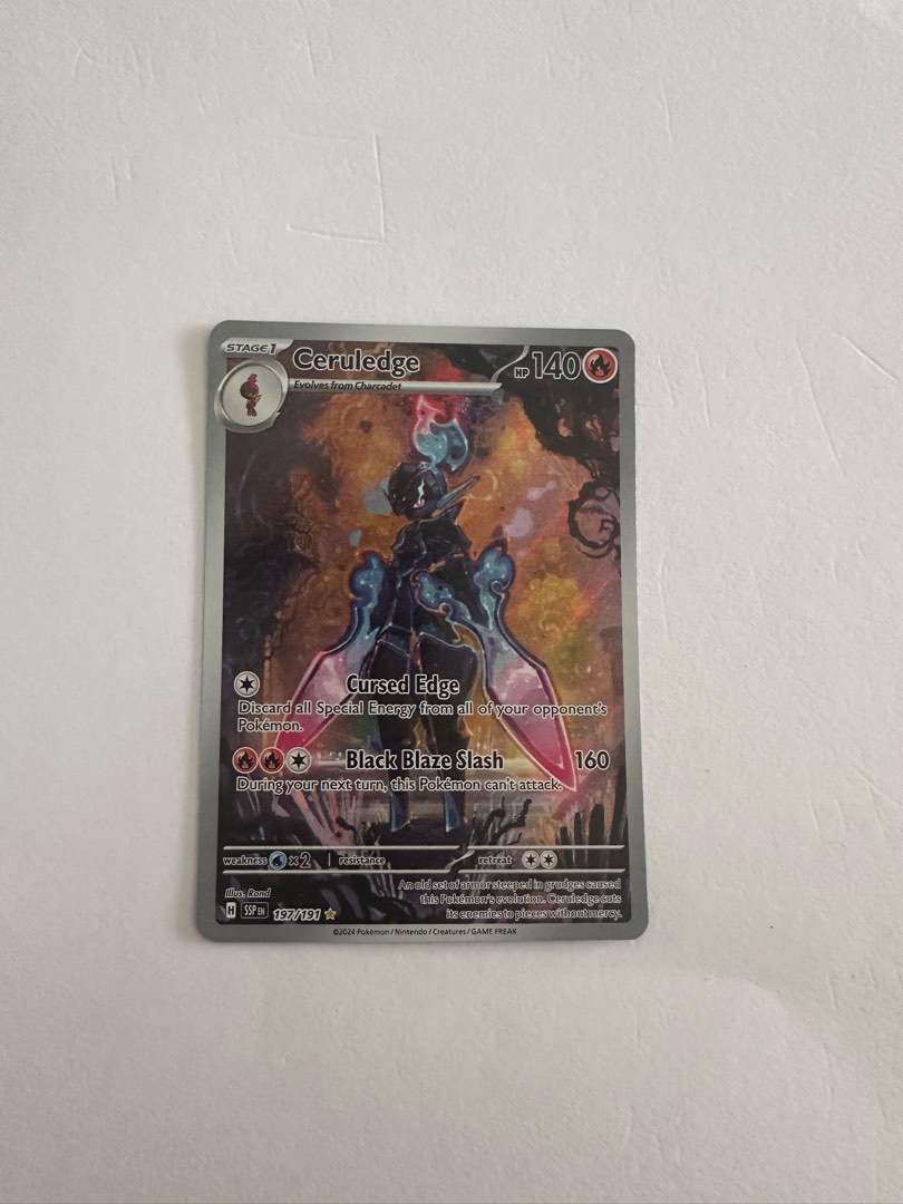 ($1 TRACKED SHIPPING)Ceruledge IR Pokemon Card, Hobbies & Toys, Toys ...