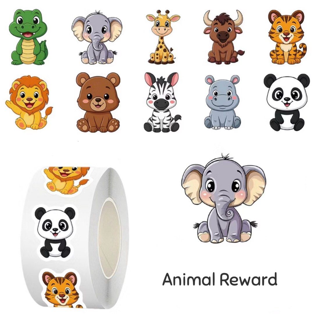 [$2.50 for 50pcs] [$5 for 100pcs] 2.5cm Children Animal Reward ...