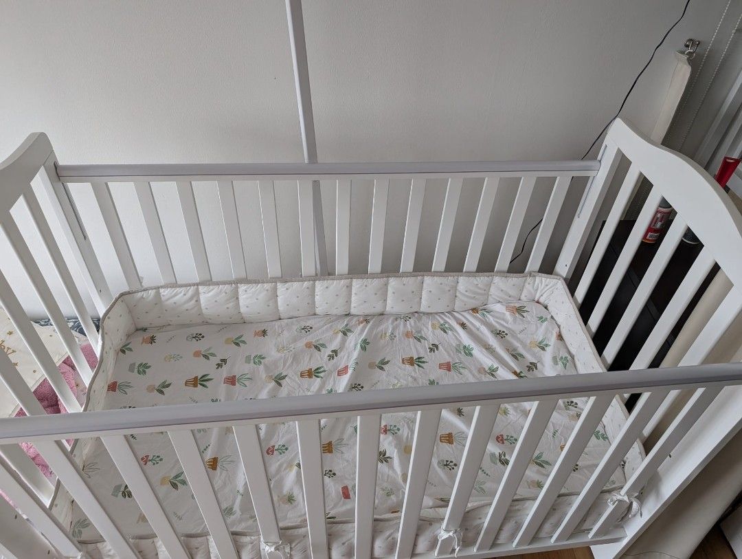 Premium Baby Cot & Latex Mattress Bundle! , Babies & Kids, Baby Nursery ...