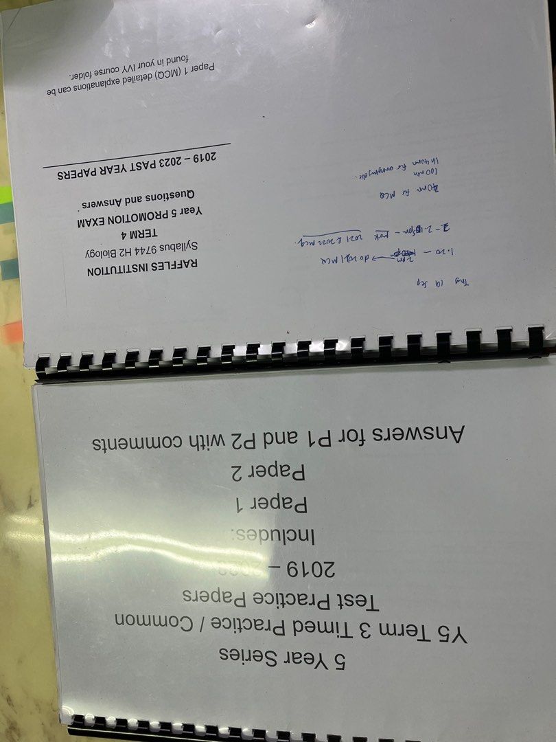 A level assessment books test papers and notes, Hobbies & Toys, Books ...