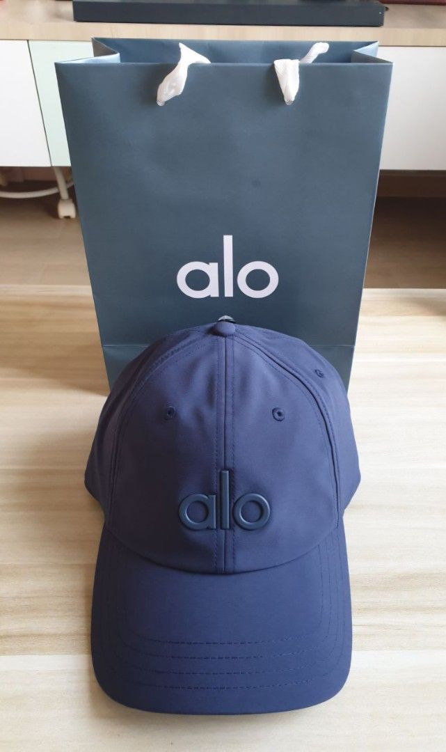 ALO Yoga Navy Cap - Brand New, Men's Fashion, Watches & Accessories ...