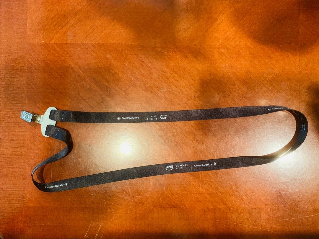AWS Summit ASEAN Lanyard LaunchDarkly, Luxury, Accessories on Carousell