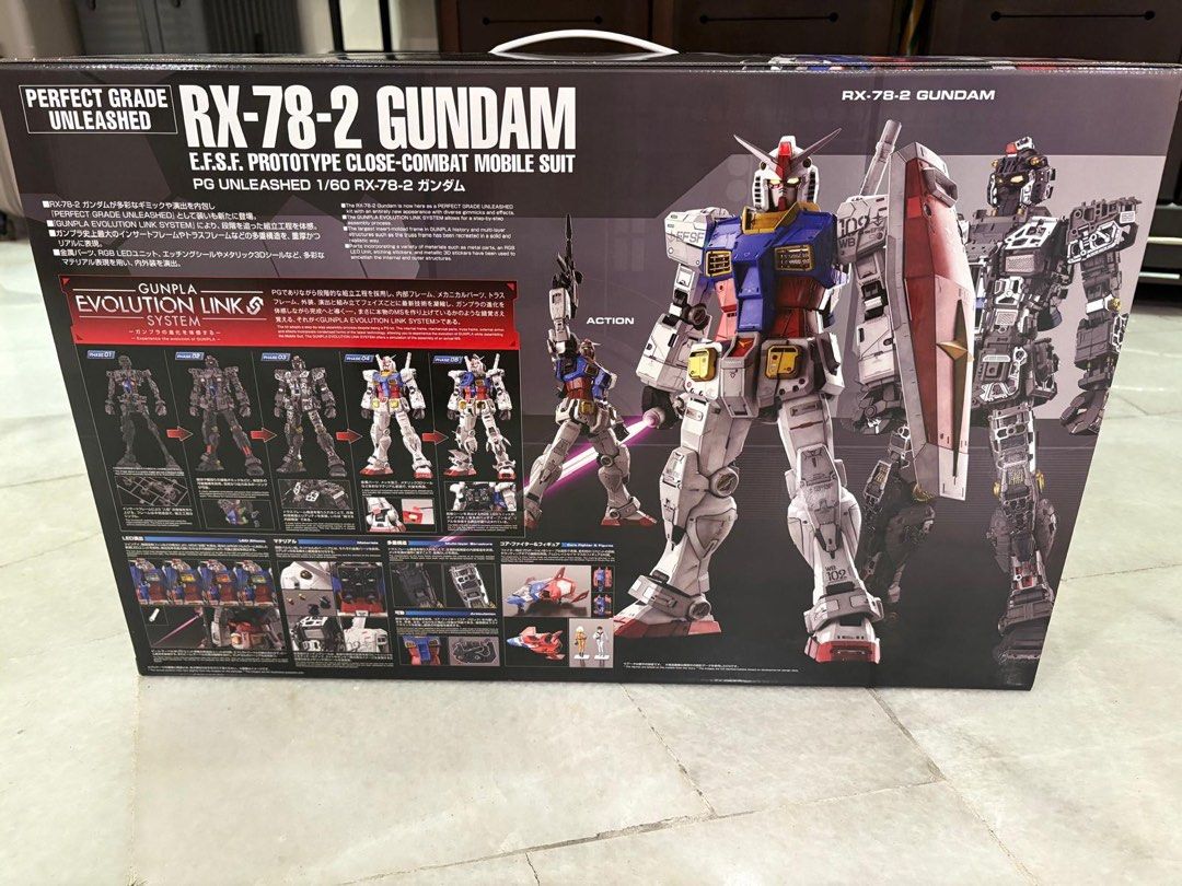 Bandai PG Unleashed RX-78-2 Gundam Model Kit, Hobbies & Toys, Toys ...