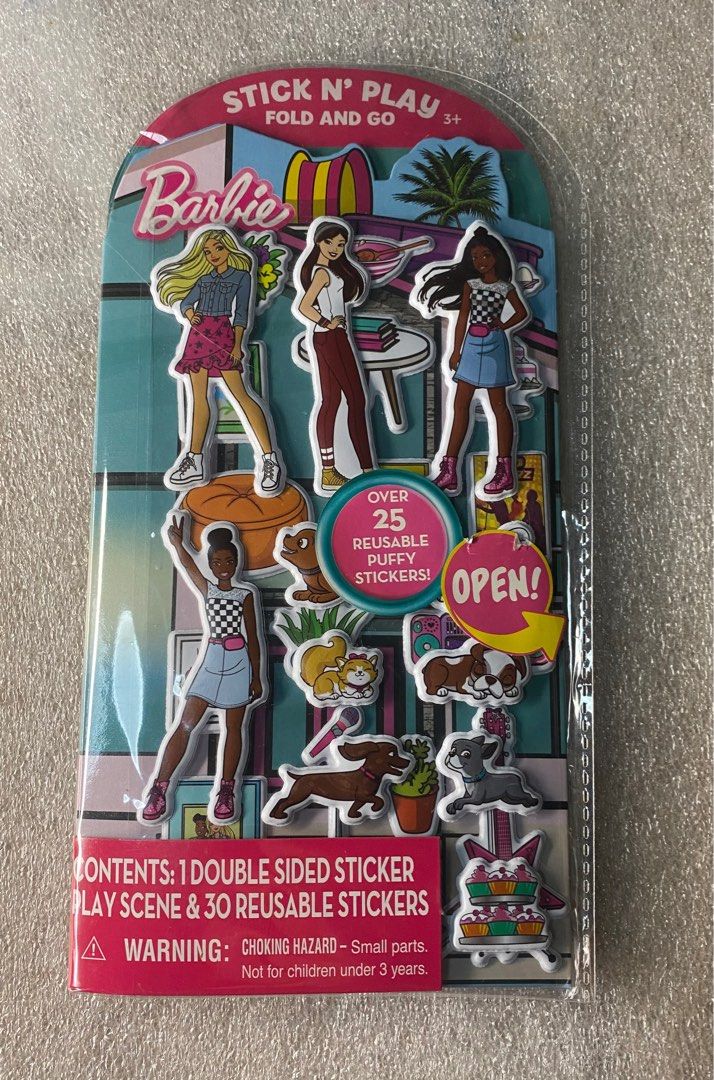 Barbie Stick N' Play sticker set, Hobbies & Toys, Stationery & Craft ...
