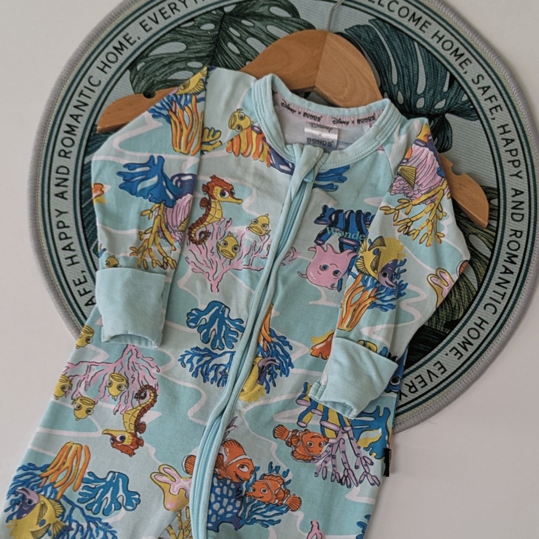Bonds x Disney Finding Nemo Wondersuit NB P046, Babies & Kids, Babies ...