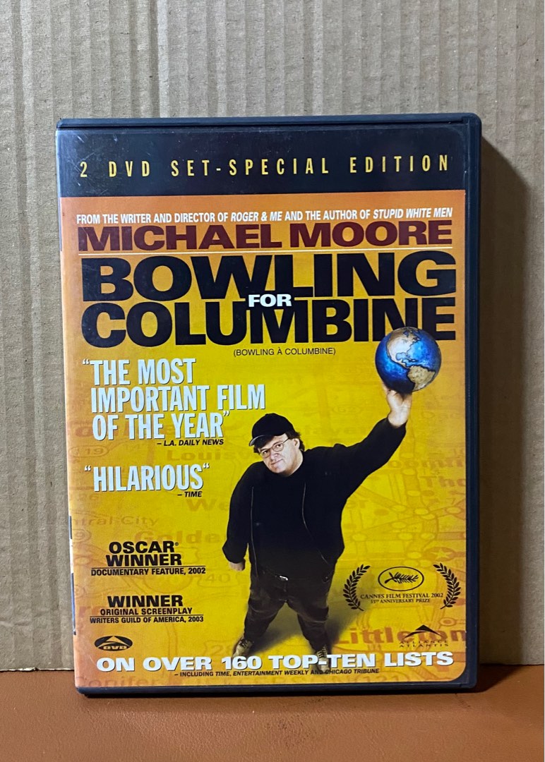 Bowling for Columbine (2002). Directed by Michael Moore. 2 x DVD ...