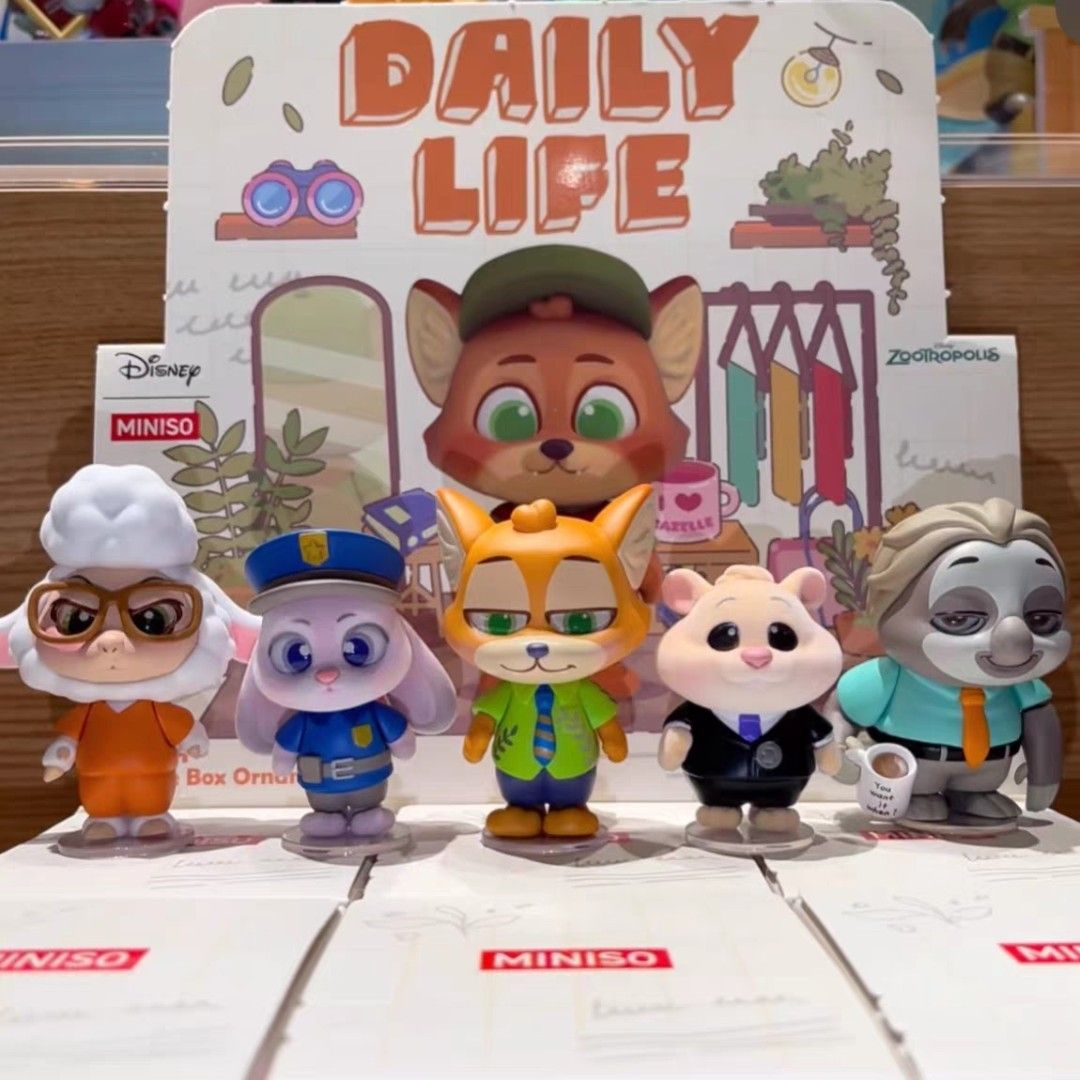 [BRAND NEW! MINISO X DISNEY] ZOOTOPIA ZOOTROPOLIS DAILY LIFE SERIES ...