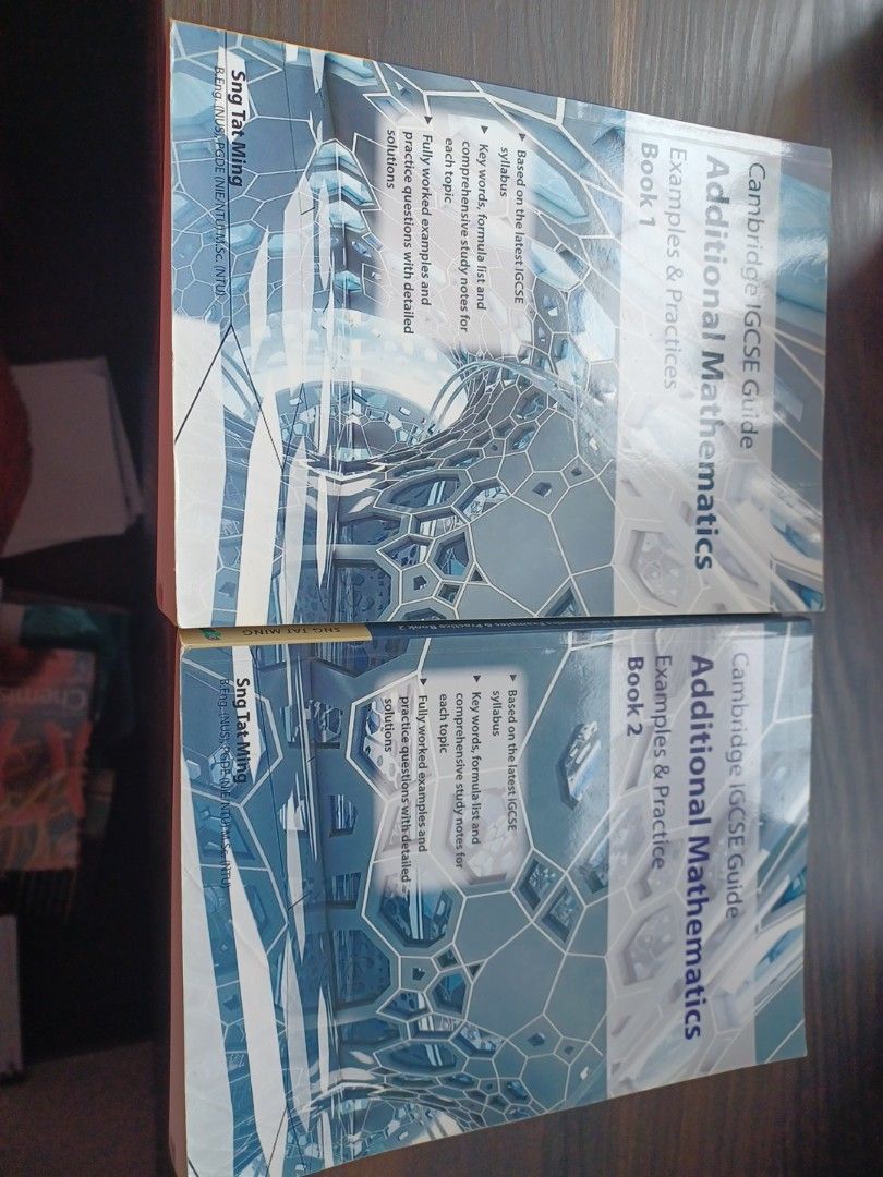 Cambridge IGCSE Additional Mathematics Book 1 & 2, Hobbies & Toys, Books & Magazines, Textbooks ...