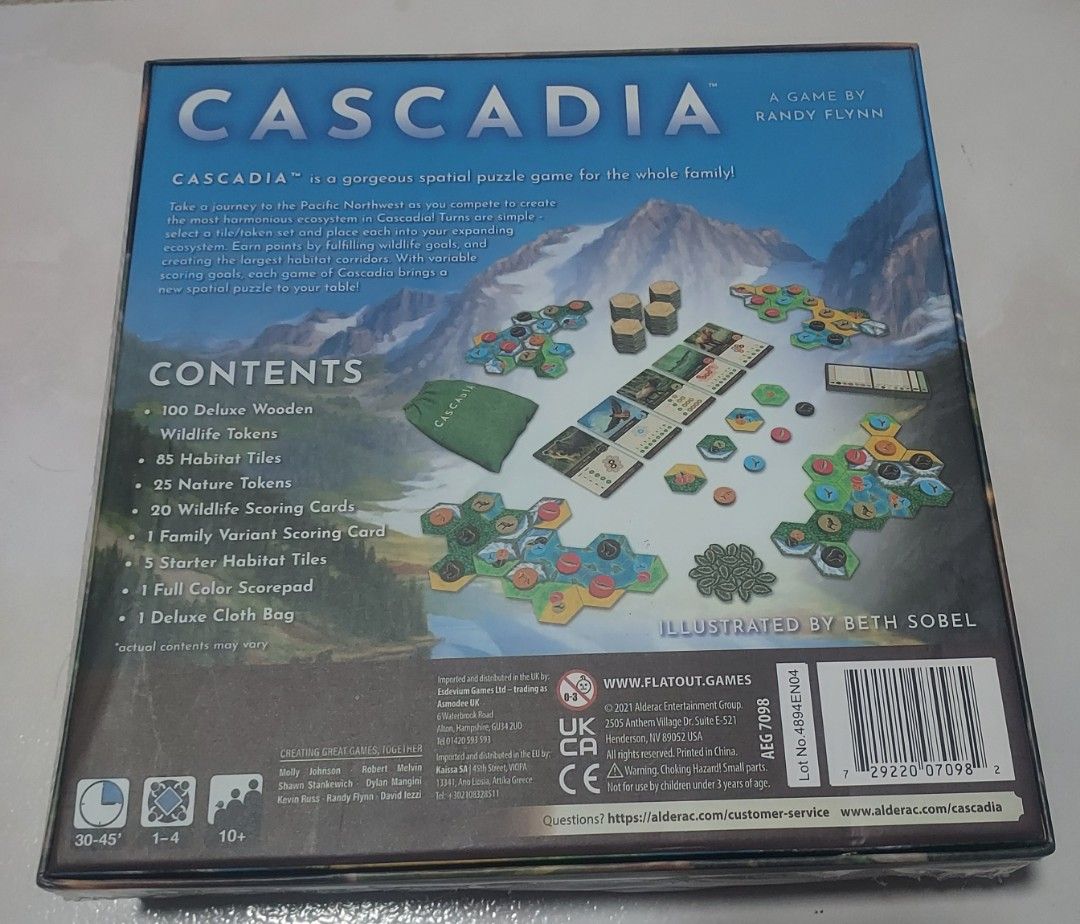 Cascadia Board Game, Hobbies & Toys, Toys & Games on Carousell