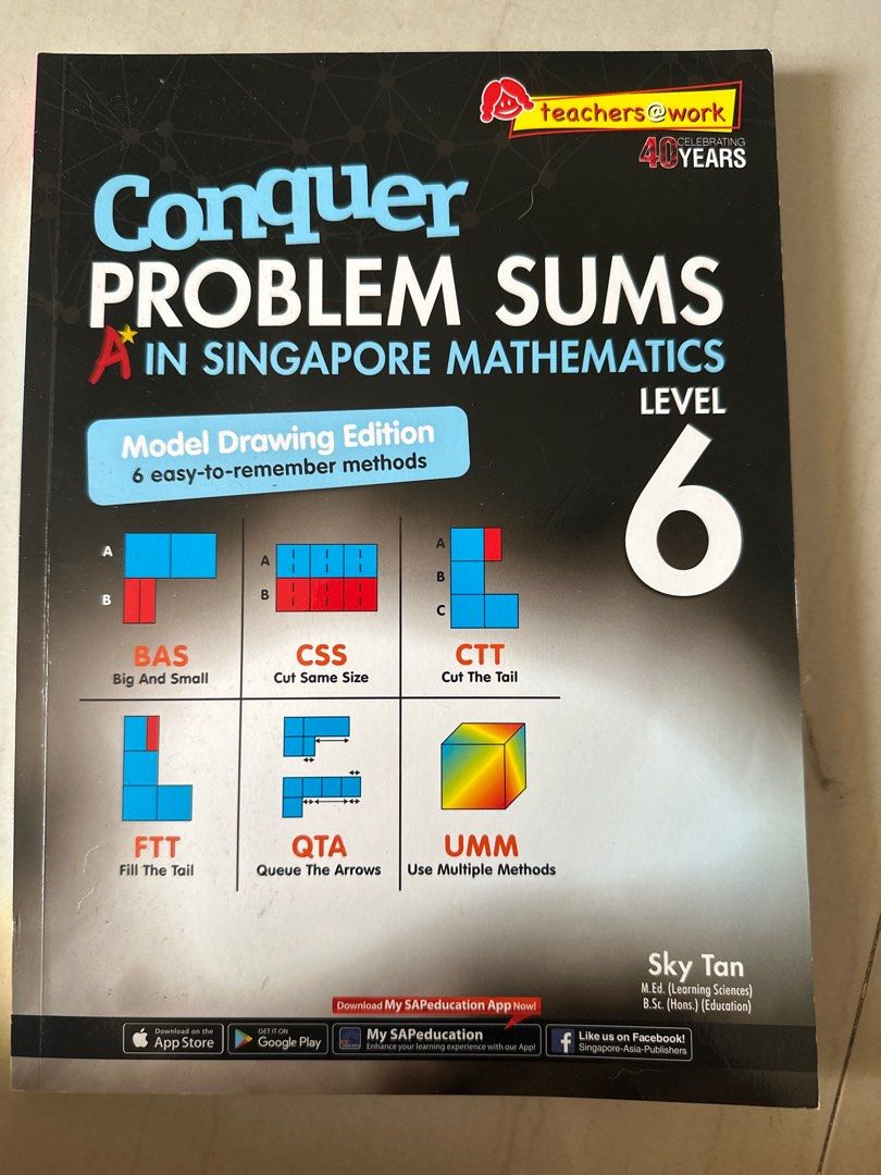 Conquer Problem Sums in Singapore Mathematics Level 6, Hobbies & Toys ...