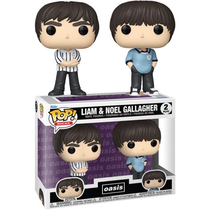 Funko Pop! Rocks: Oasis - Liam & Noel Gallagher 2-Pack, Hobbies & Toys ...