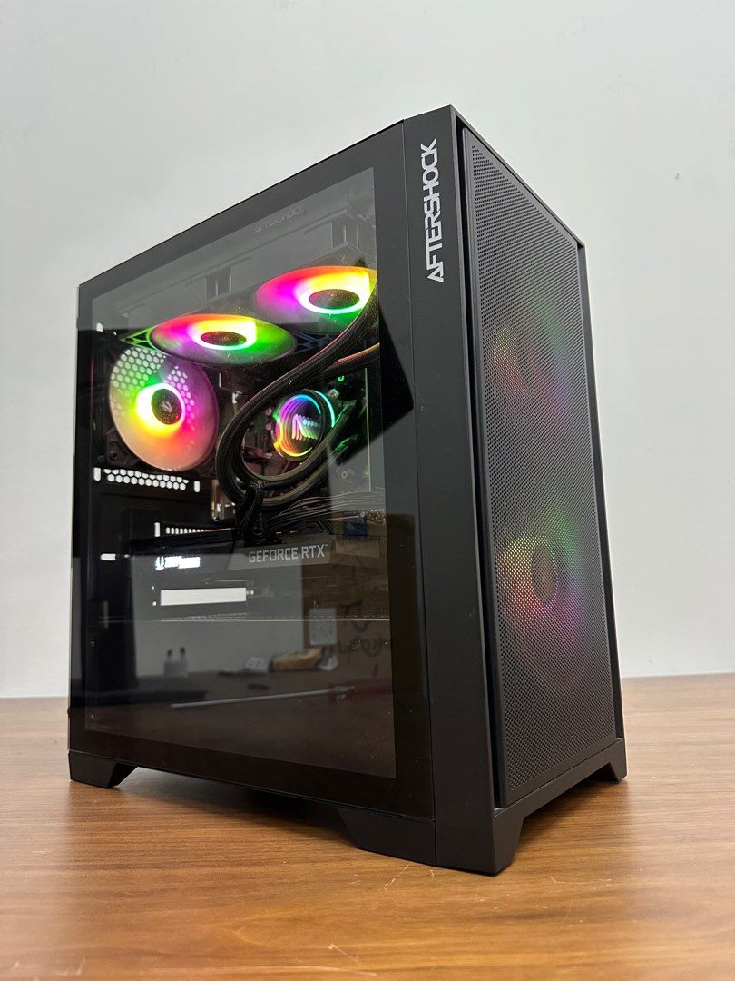Gaming desktop AMD Ryzen 5 5600 with RTX 3060Ti Gaming PC USED ...