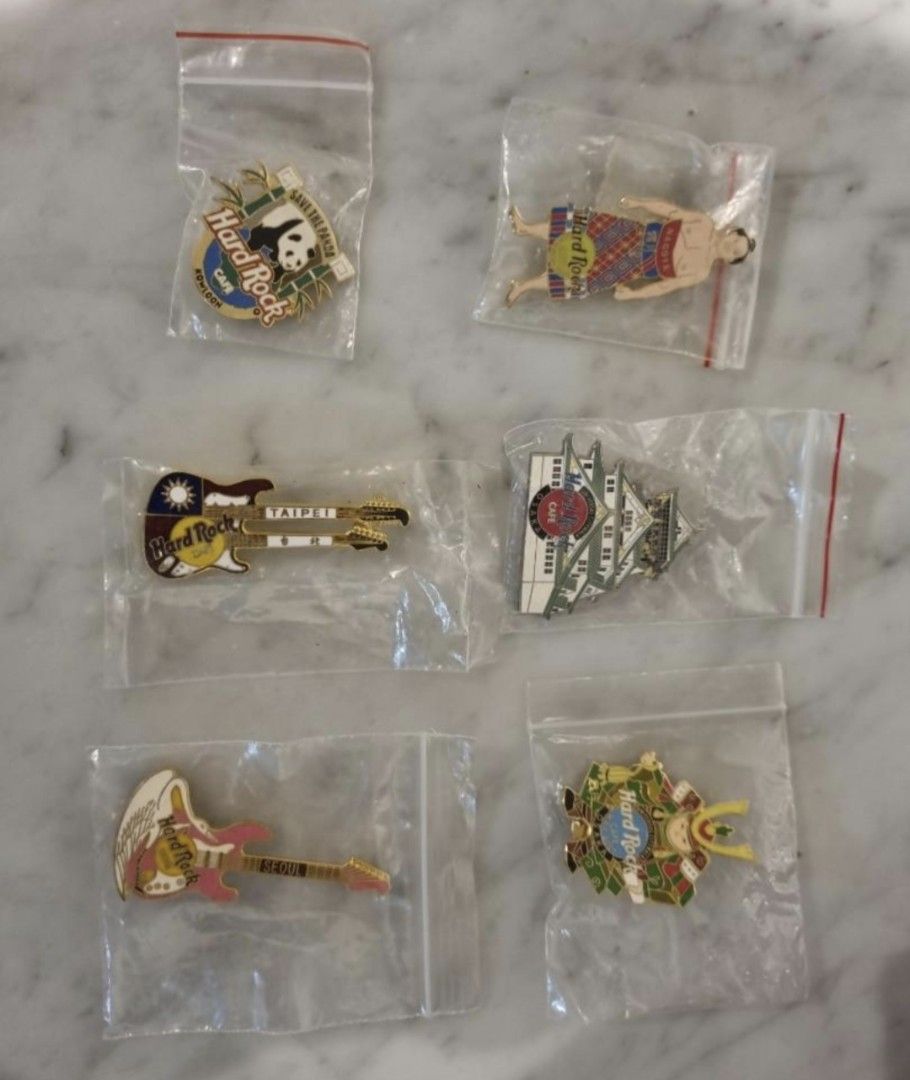 Hard Rock Cafe Pins - Assorted Designs, Hobbies & Toys, Memorabilia ...