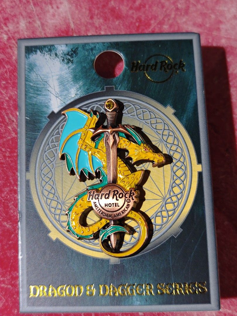 Hard Rock Hotel Amsterdam Dragon & Dagger Pin, Hobbies & Toys ...
