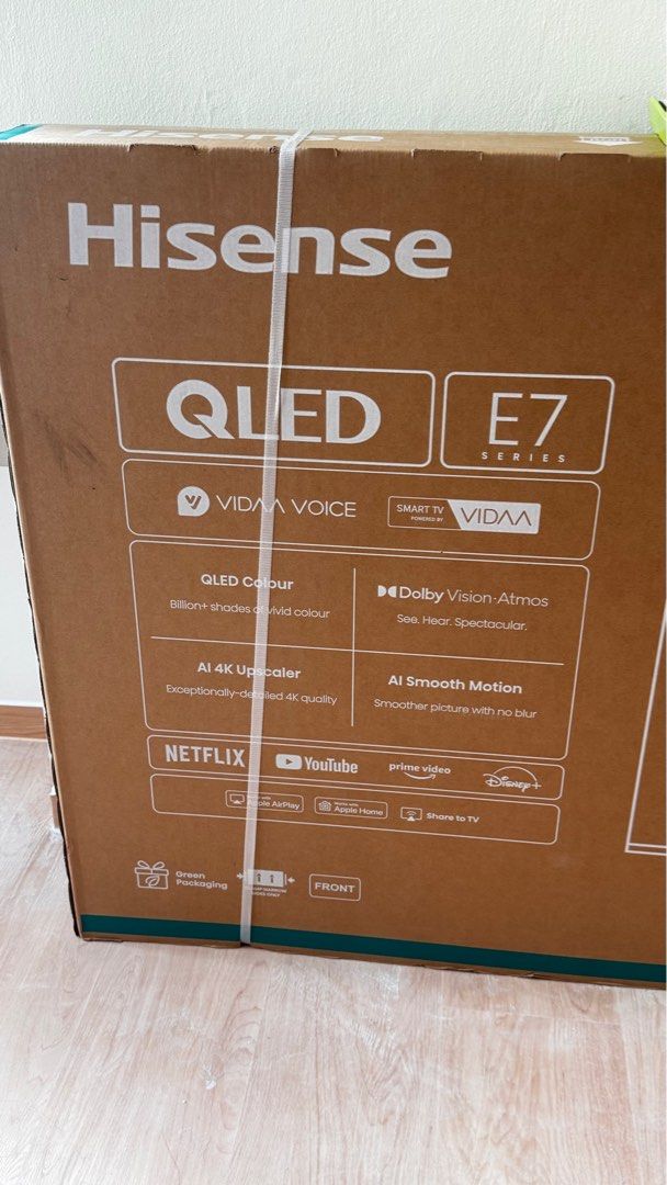 Hisense 65" QLED E7 Series Smart TV + Wall Mount, TV & Home Appliances ...