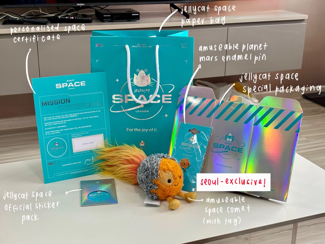 [KOREA EXCLUSIVE] JELLYCAT amuseables space comet set, Hobbies & Toys ...