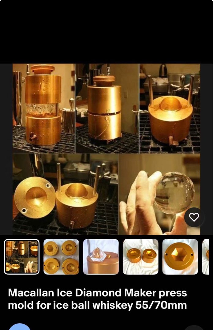 Macallan Ice Diamond Maker Press Mold, Furniture & Home Living ...