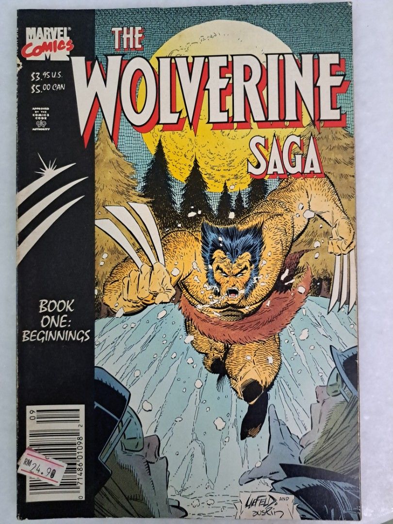 Marvel Comics: The Wolverine Saga, Books One & Two, Hobbies & Toys ...