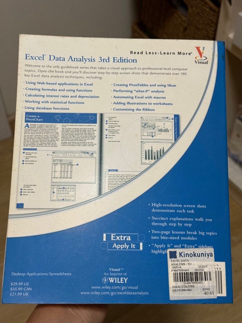 Microsoft Excel Data Analysis 3rd Edition, Hobbies & Toys, Books ...