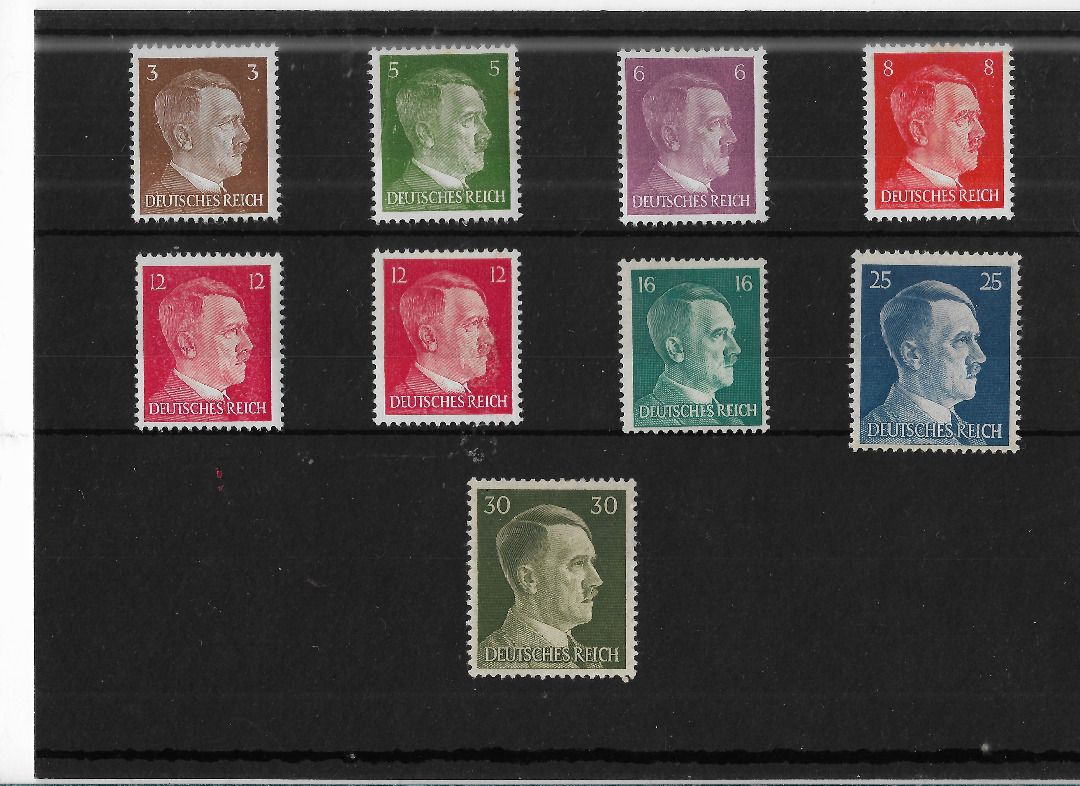 Mint Nazi German Hitler Head WWII Stamp Stockcard, Hobbies & Toys ...