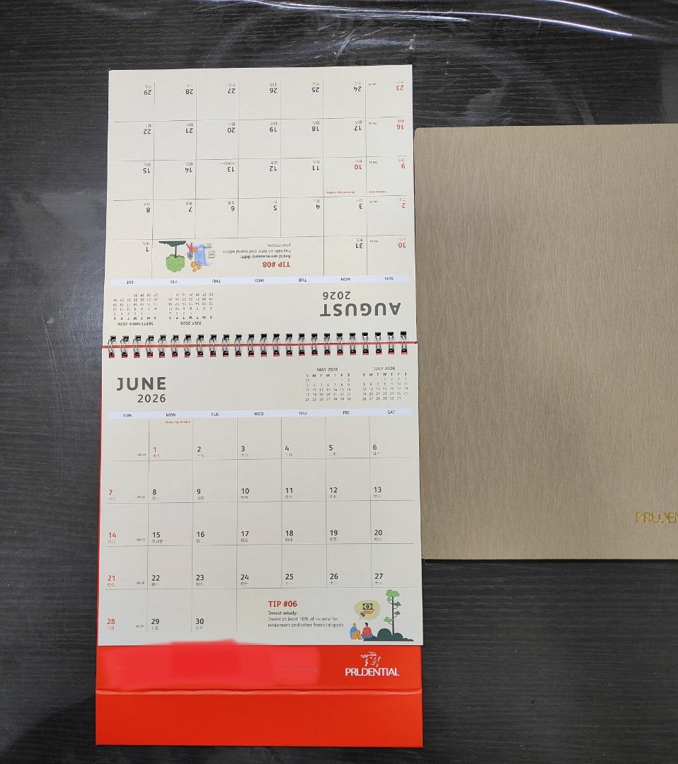 ♥New year Sale♥2 in 1♥ ♥2026 Prudential Table Calendar and Planner ♥ ...