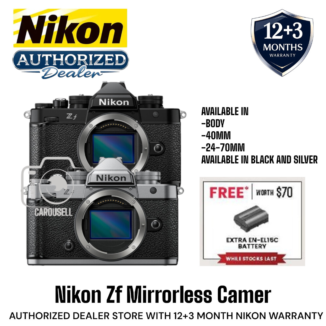 Nikon Zf Body Only | Nikon Zf with 40mm f2 SE | Nikon Zf with 24-70mm f ...