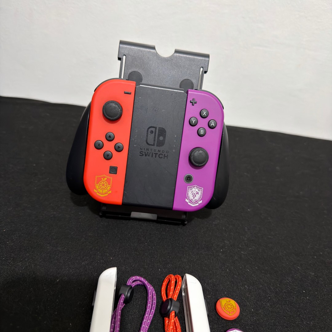 Nintendo switch Oled v1v2 Joycons Pokemon edition, Video Gaming, Gaming ...