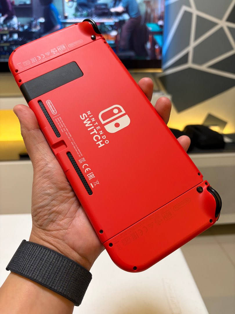 Nintendo Switch v2 Mario Blue and Red Special Edition, Video Gaming ...